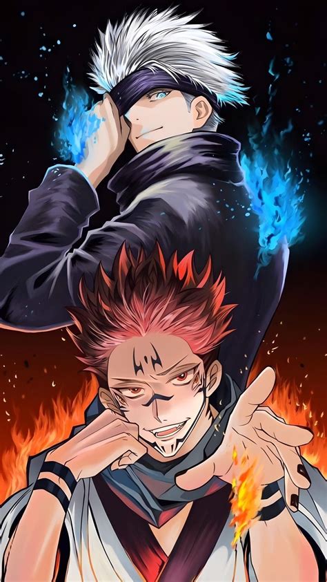 Wallpaper Sukuna Dan Gojo Satoru Jujutsu Kaisen Hd Popular Anime