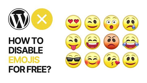 How To Disable Emojis In WordPress Site For Free No Coding Required Optimize Performance
