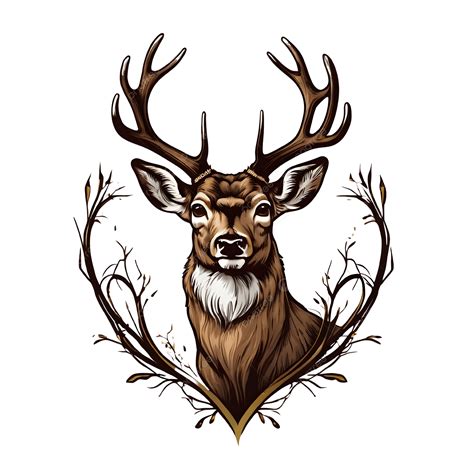 Buck Deer Head Logo