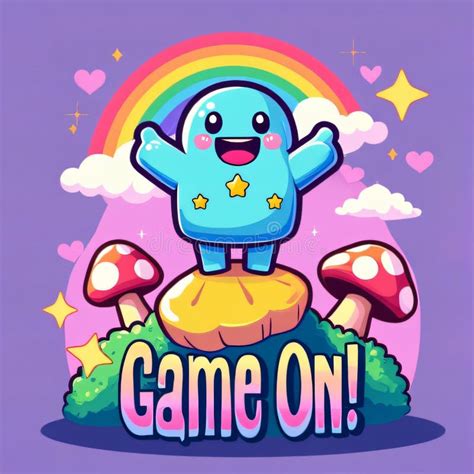 Kawaii Pixelated Game Character Illustration Stock Illustration Illustration Of Bubble Pastel
