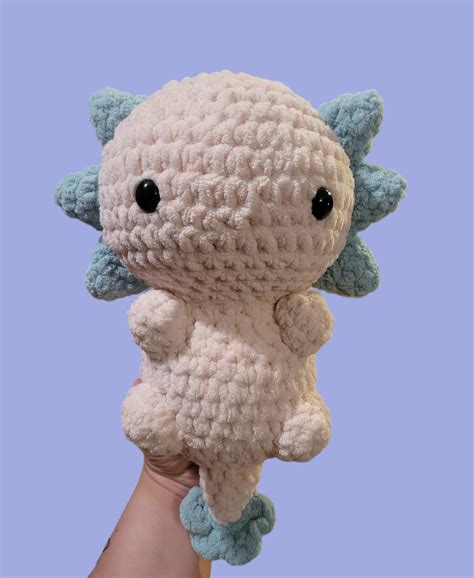 Crochet Axolotl Plush Etsy