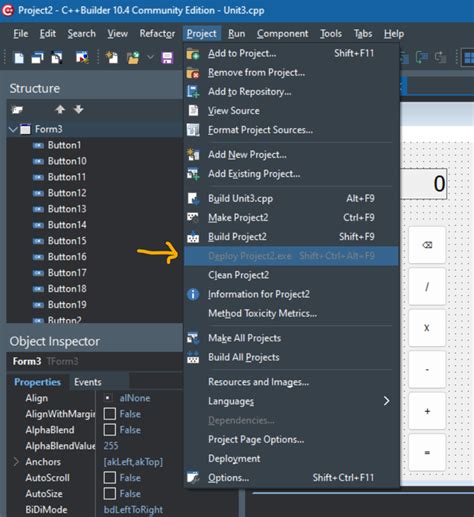 C Builder Unable To Deploy C Builder Project Stack Overflow