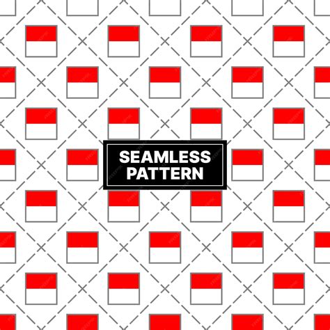 Premium Vector Vector Indonesia Flag Seamless Pattern