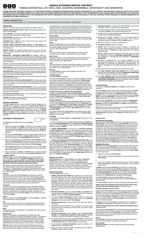 Extended Warranty Agreement Template Sfiveband Com