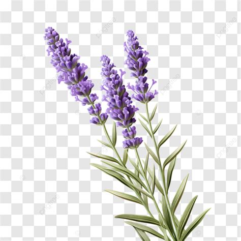 Purple Lavender Flower With Elegant Details Purple Lavender Flower