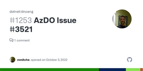 azdo issue 3521 · issue 1253 · dotnet dnceng · github
