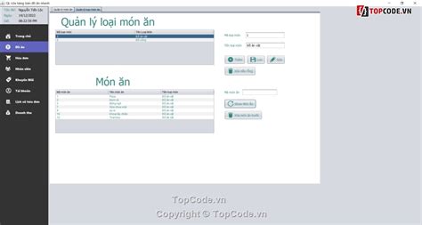 Phần Mềm Quản Lý Cửa Hàng đồ ăn Nhanh Dự án 1 Fpoly