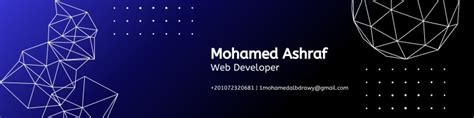 ‏mohamed Ashraf‏ ‏front End Web Developer Html Css Javascript