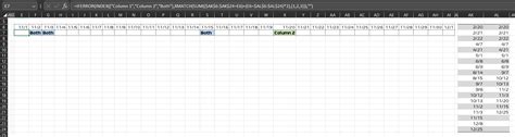 Excel How Can I Compare A Range Of Dates In Two Columns To Find If A Date Exists In Both Or