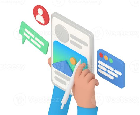 3d Illustration Of Designer Ui Developer 10987232 Png