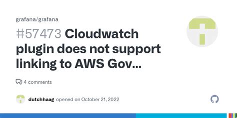Cloudwatch Plugin Does Not Support Linking To Aws Gov Cloud Partition · Issue 57473 · Grafana