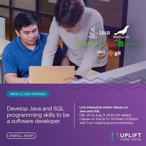 Upliftyourgame Javadeveloper Javaprogramming Codingbootcamp Webdevelopment Uplift Code Camp