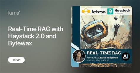 Zander Matheson On Linkedin Real Time Rag With Haystack 20 And