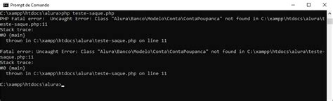 [dúvida] fatal error uncaught error class avançando com orientação