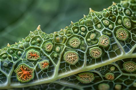 A Detailed Look At A Leafs Structure Underscoring The Beauty And