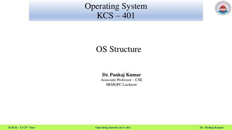 Structure Of Operating System PPT