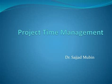 Project Scheduling Pptx Pptx Computer Software And Applications