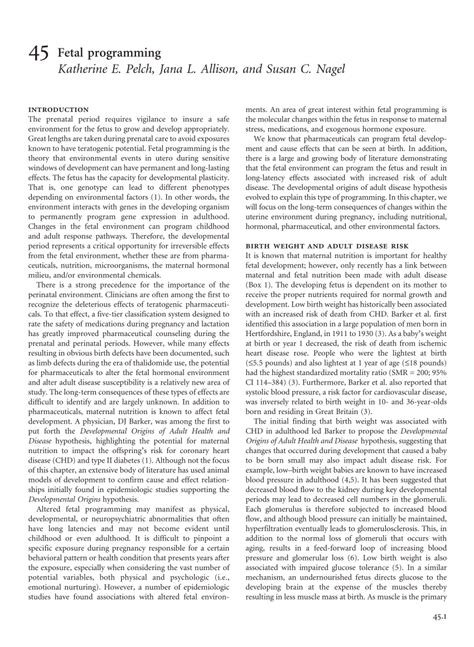 Pdf Fetal Programming