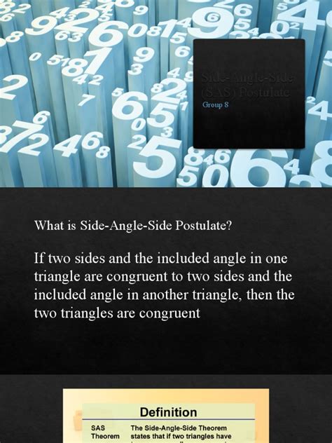 Side Angle Side Sas Postulate Pdf Language Arts And Discipline