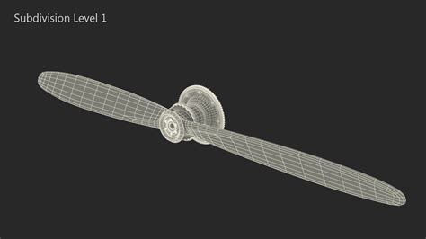 Airplane Propeller Two Blades 3d Model 39 3ds Blend C4d Fbx Max