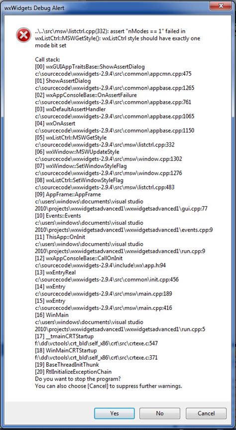 Windows Wxwidgets Gui Issue Stack Overflow