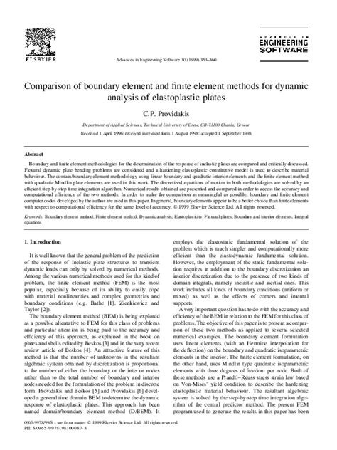 Comparison Of Boundary Element And Finite Element Methods For Dynamic