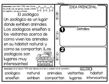 Textos para la comprensión de los más pequeños Idea Principal