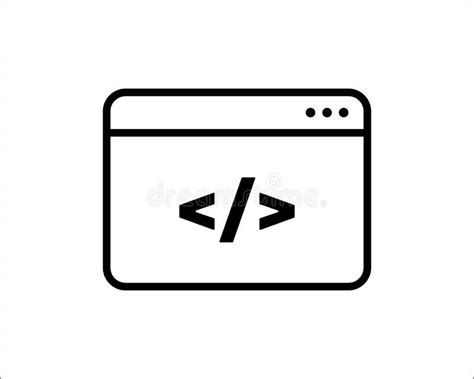 Code Icon In Trendy Flat Style Isolated On Grey Background Code Symbol