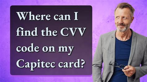 Where Can I Find The Cvv Code On My Capitec Card Youtube
