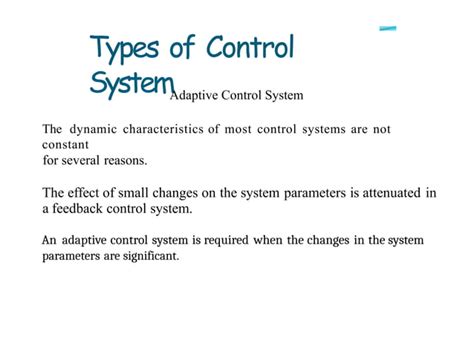 Full Details Of Control System Introduction Ppt