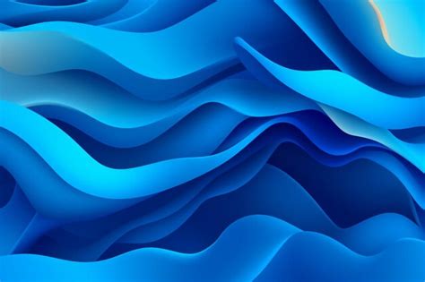 Premium Ai Image A Close Up Of A Blue Abstract Background With Waves Generative Ai