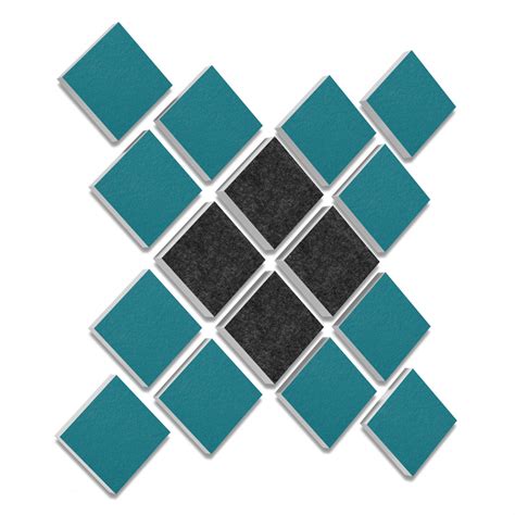 Wall Objects Squares 16 Pcs Sound Insulation Made Of Basotect ® G