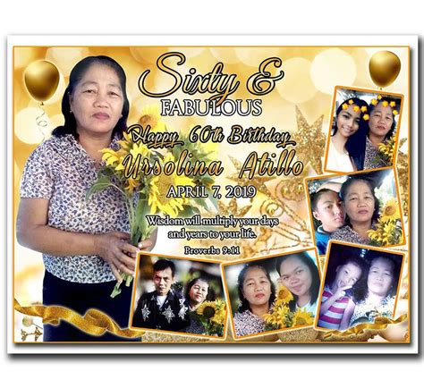 60th Birthday Tarpaulin Design Artofit