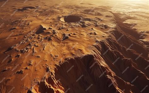 Premium Photo Stunning Aerial View Of The Martian Surface Captured By