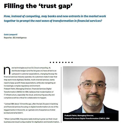 Prakash Pattni On Linkedin Ibm Fintech Ibmcloud Digitaltransformation
