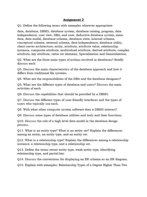 Assignment On Dbms Concepts Pdf