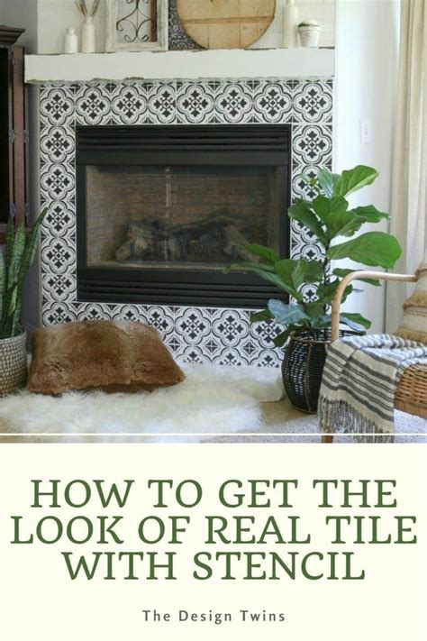 How To Get The Look Of Expensive REAL Tile With A Stencil