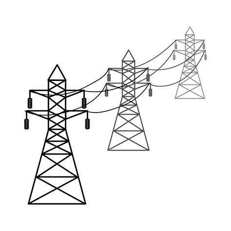Premium Vector Supports Of The Highvoltage Power Grid Vector Illustration Of Utility Electric