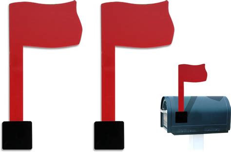 Xd4 Mailbox Flag Replacement Universal 2 Pack Red Mailbox Flag