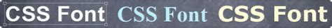Css Font Property