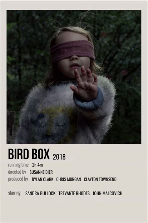 Bird Box Film Posters Vintage Indie Movie Posters Horror Movie Posters