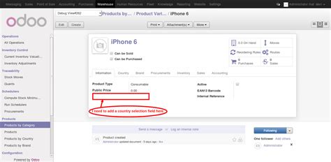 Odoo 8 How To Add Selection Field For Country In Information Panel