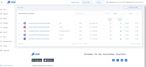 Wallets Cpay Documentation