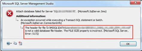 How To Fix Sql Server Header Error 5172 Free Manual Guide