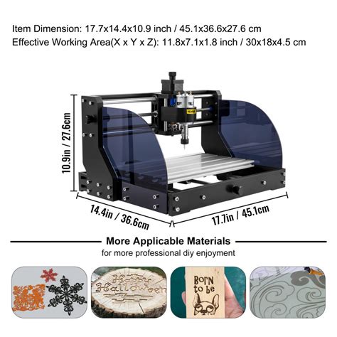 Cnc 3018 Pro Cnc Router 15w Laser 3 Axis Grbl Control Cnc Machine Laser Engraver Vevor Us