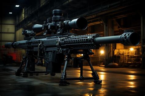 Premium Ai Image Military Weapons Guns Rifles Ai Generated
