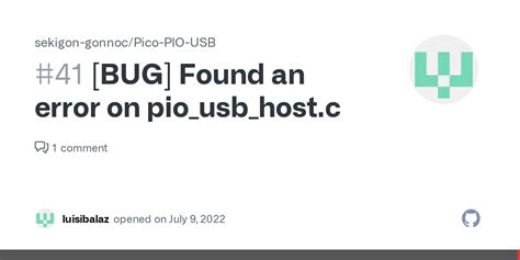 [bug] Found An Error On Pio Usb Host C · Issue 41 · Sekigon Gonnoc Pico Pio Usb · Github