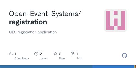 Github Open Event Systemsregistration Oes Registration Application