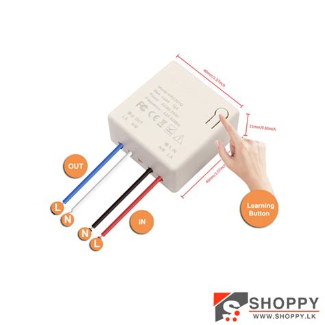 Rf Smart Switch Receiver 433mhz With Wire 6m Shoppy Computers And Tech Solutions