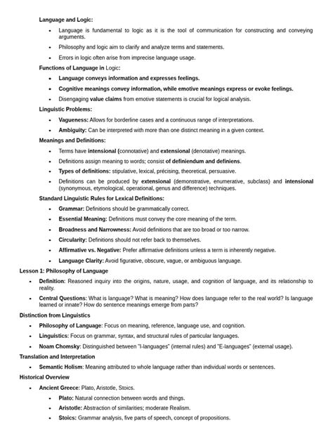 Language And Logic Pdf